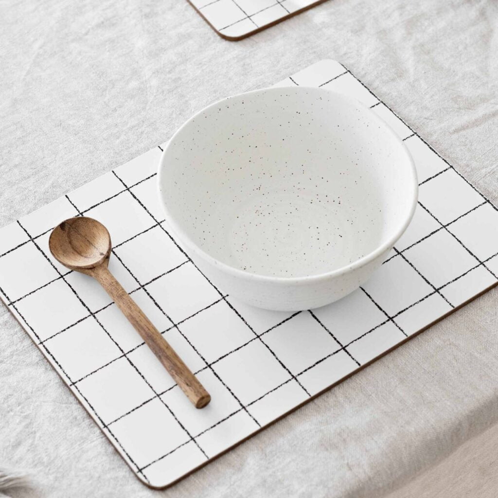 Glam Grid Cork Backed Placemats | Sets of 4 - My Hygge Home