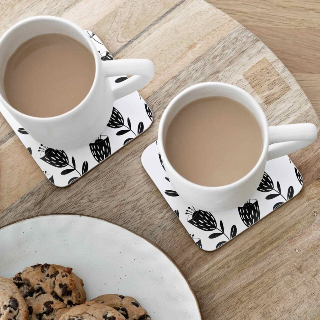 Blooming Beauty Cork Backed Coasters | Sets of 4 - My Hygge Home